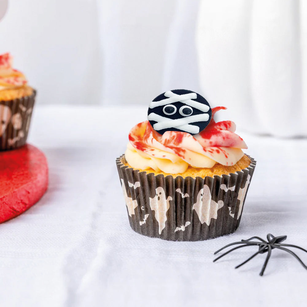 Coconut Flavoured Spooky Faces Sugar Toppers – Anniversary House