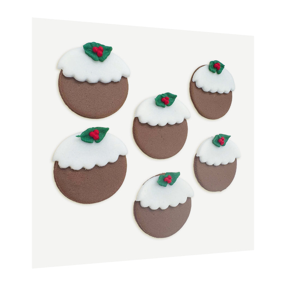 Christmas Pudding Flavoured Christmas Pud Sugar Toppers – Anniversary House