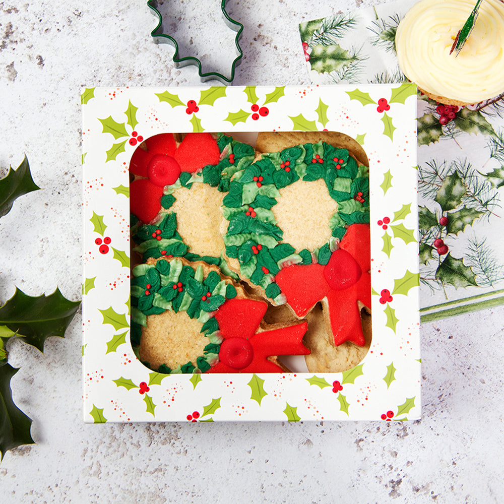 Holly Small Square Treat Boxes with Window – Anniversary House