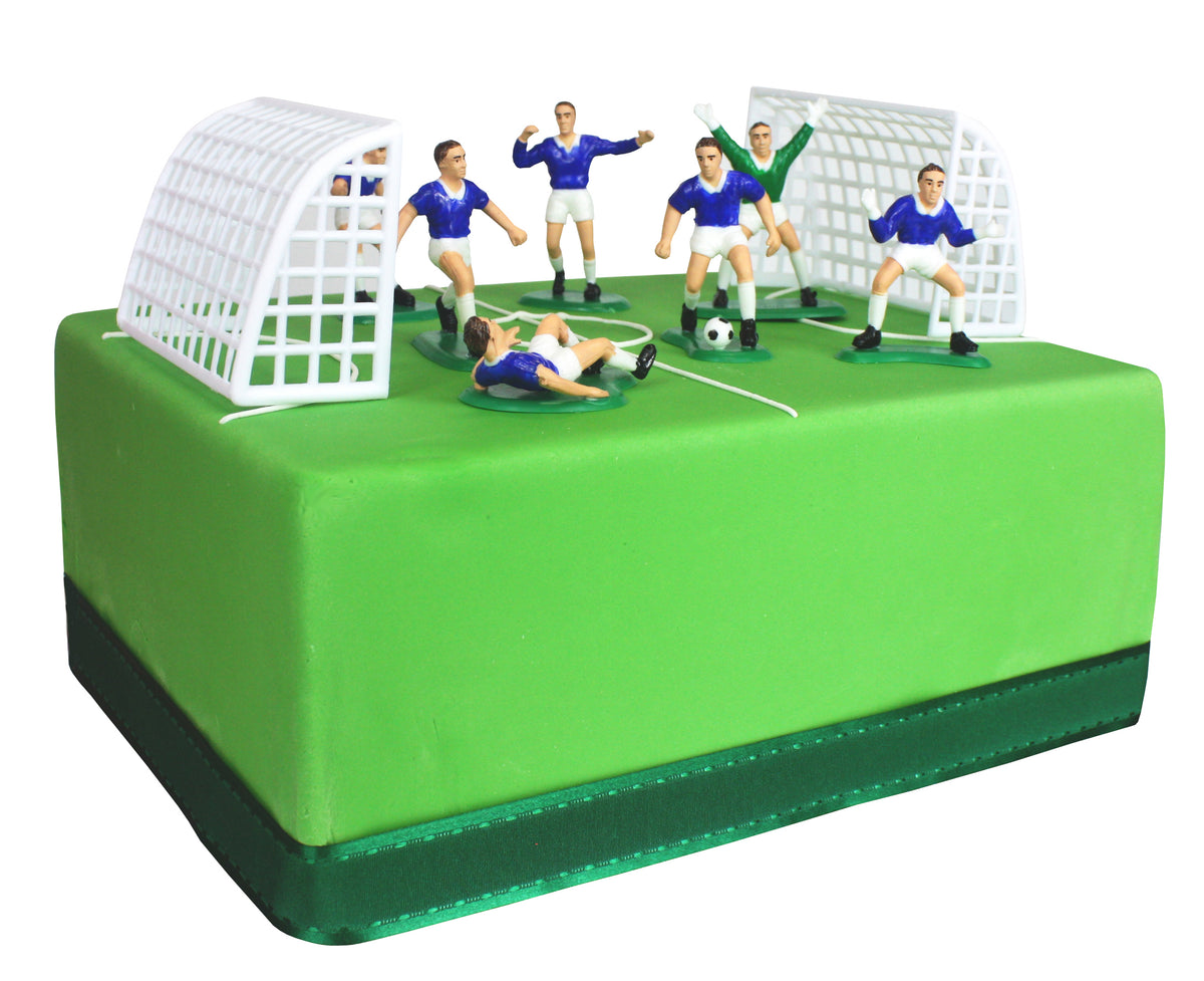 Football Cake Decoration Set Blue – Anniversary House