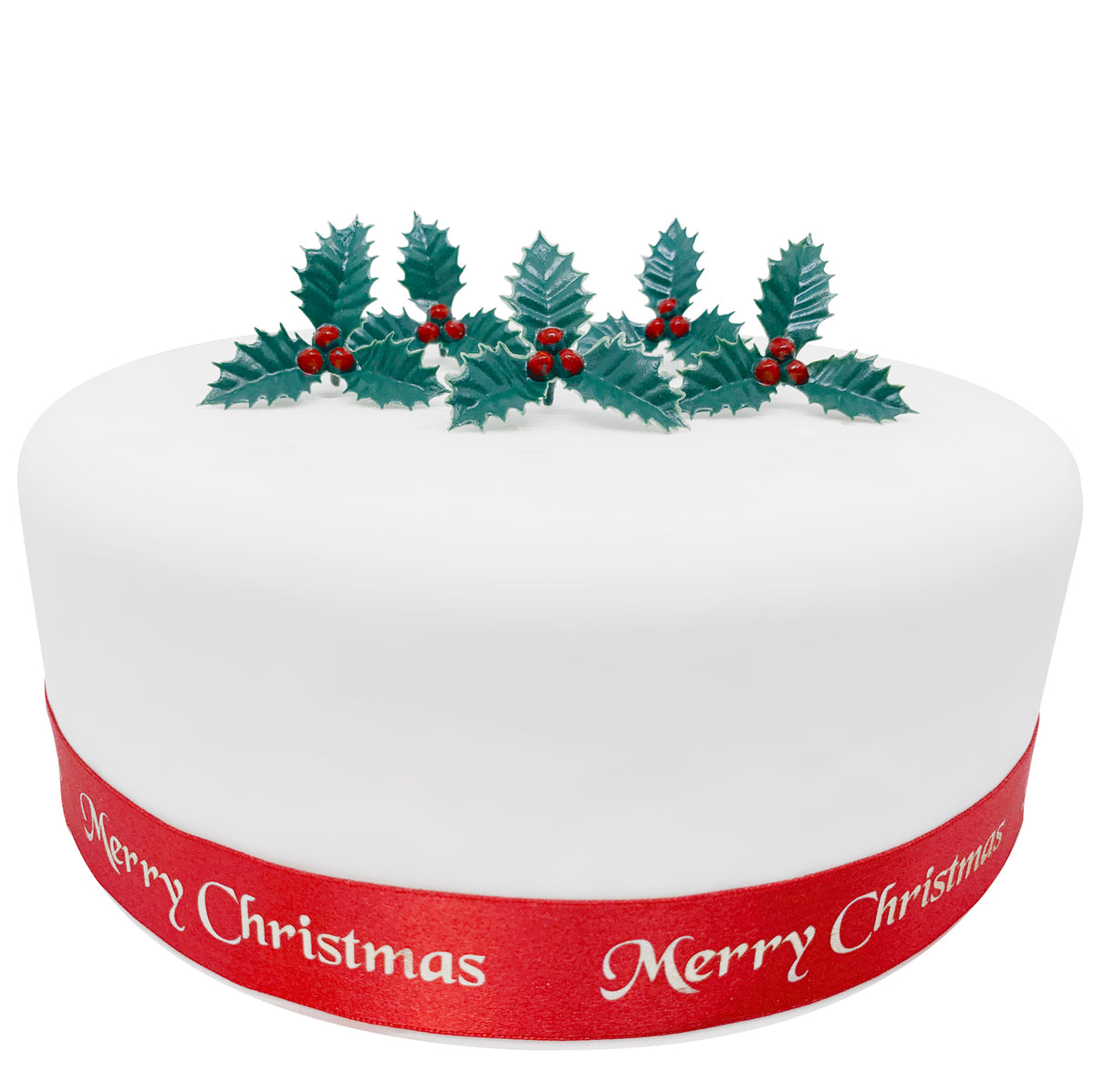 Holly & Berries Plastic Cake Topper Picks Green/Red – Anniversary House
