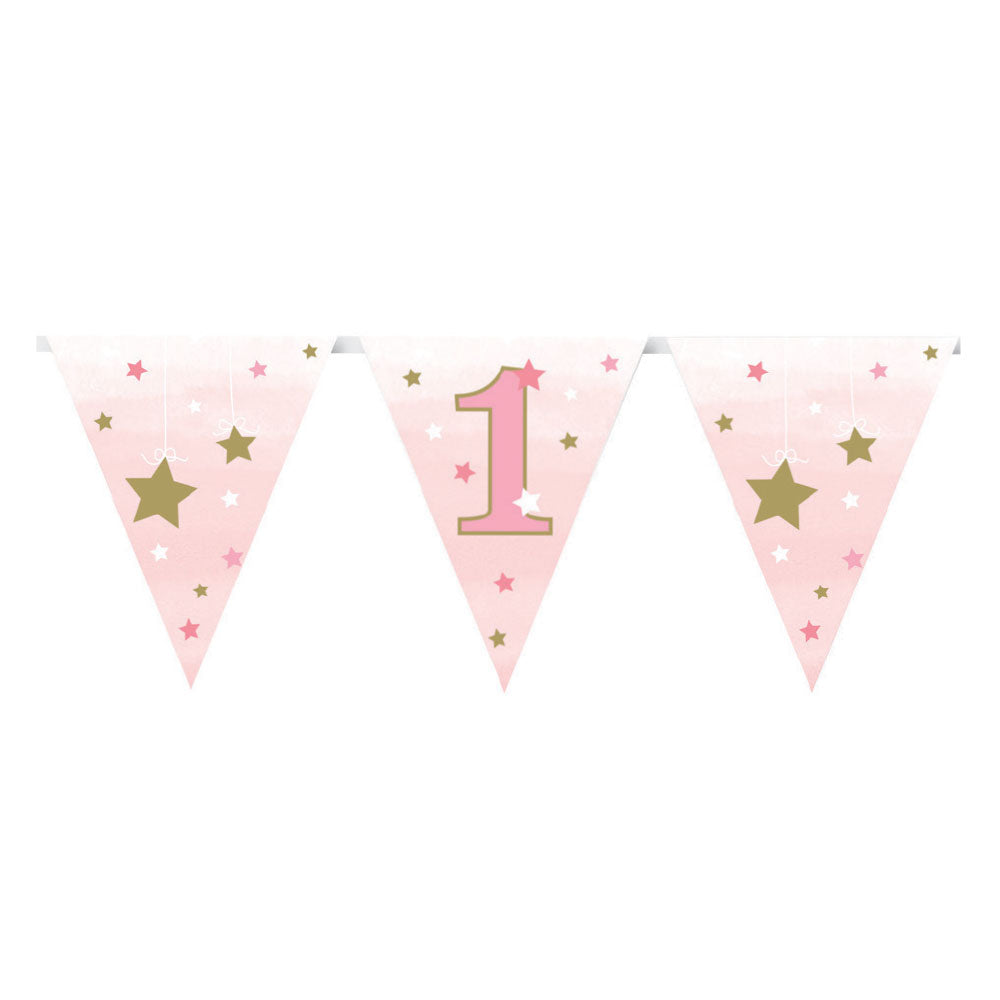 One Little Star Girl Paper Flag Bunting – Anniversary House